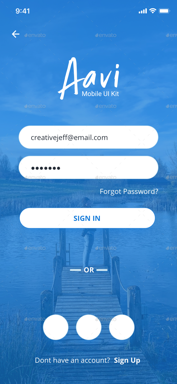 Aavi Mobile App UI Kit, Web Elements | GraphicRiver